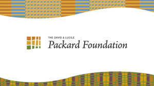 Insights • The David and Lucile Packard Foundation